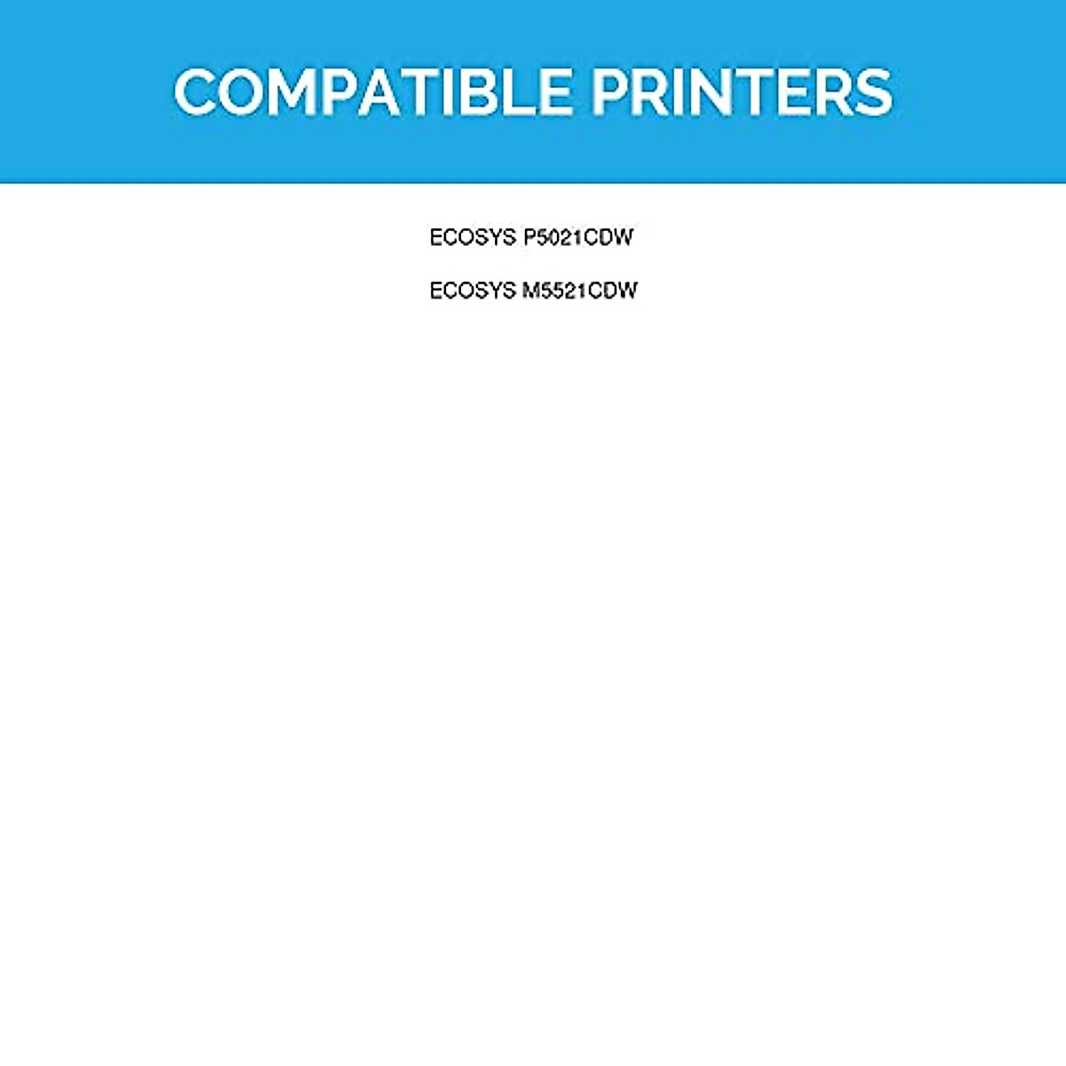 LD Compatible Toner Cartridge Replacement for Kyocera TK-5232K 1T02R90US0 (Black)