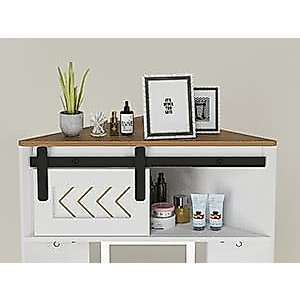ARTETHYS Small Vanity Desk Set with Mirror and Lights Corner Makeup Table with Drawers for Small Space Farmhouse White Makeup Vanity Table with Storage Stool for Bedroom