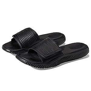 adidas Unisex Alphabounce 2.0 Slides Sandal, Black/Black/Black, 12 US Women