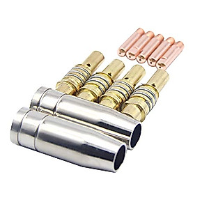 11pcs Durable MIG Welding Welder Torch Nozzles Tip Holder Contact Tips 0.040" Gas Diffuser Set