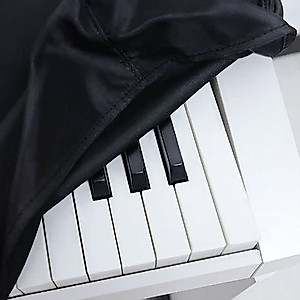 Keyboard Dust Cover Digital Piano Dust Cover - Fits Most 76/88 keys Electric/Digital Piano Stretchable Protective Keyboard Cover, Elastic Cord Locking Clasp, Machine Washable