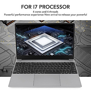 Bewinner 15.6In Laptop,for Intel I7 CPU Laptop Computer,1920x1080 FHD Screen Portable Laptop,Ultra Thin and Large Capacity Storage Computer with Backlit Keyboard for Windows10
