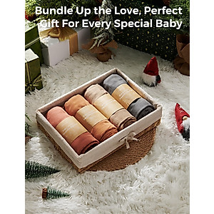 Momcozy Muslin Swaddle Blankets, Soft Silky Baby Blankets for Baby Boys & Girls, 4-Pack Breathable and Skin-Friendly Baby Swaddle, Baby Blankets Unisex, 47 x 47 inches