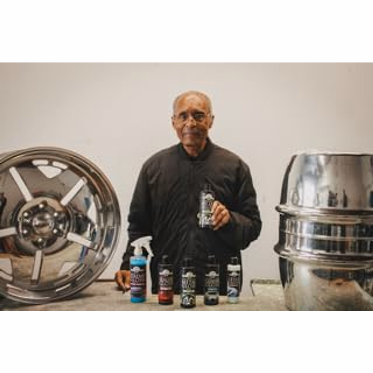 Original CJs Master Formula Metal Gloss Detail Polish 2 Pack 12oz Bottles Extraordinary Shine for Aluminum, Chrome, Brass, Stainless Steel and More