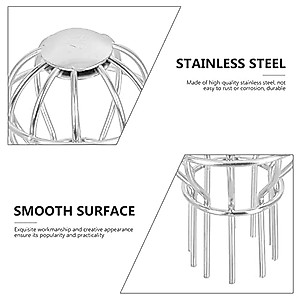 Alipis 2 pcs Basket Hair Plugs Anti Outdoor Cleaning Leaves Grate Catcher Cover Other Balcony Floor for Backyard Garden Guard Stainless Strainer Seeds Cap Stopper Tools Round Anti-