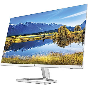 HP 27" Monitor FHD IPS LED Backlit with Audio White Color, Display Features: On-Screen Controls; AMD FreeSync™; Low Blue Light Mode; Dual Speakers (2W per Channel). M27fwa