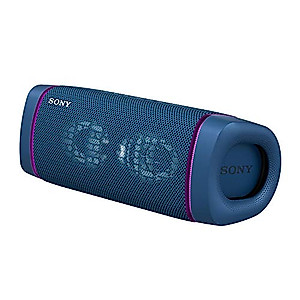 Sony SRSXB33 Extra BASS Bluetooth Wireless Portable Waterproof Compact Speaker (Blue) Bundle with Knox Gear Hardshell Travel and Storage Case (2 Items)