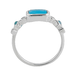 Silpada 'Intergalactic' Lab-Created Opal and Cubic Zirconia Ring in Sterling Silver, Size 9, Size 9