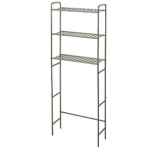 Zenna Home 2265NN Slat Style Bathroom Space Saver, Satin Nickel