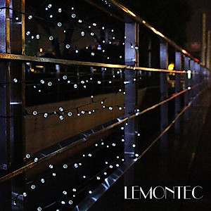 Lemontec Solar String Lights, 200 Led Holiday String Lighting Outdoor Solar Patio Lights Fit Chrismas Garden Wedding Party Landscape[White], 2 Pack 400 LED