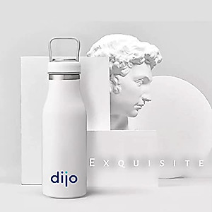 DIJO Insulated Water Bottle (White)
