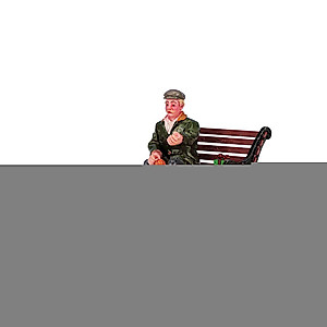 Lemax 42905 Caddington Village Figurine: Feeding Pigeons