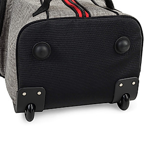 Founders Club Golf Travel Bag Travel Cover Luggage for Golf Clubs with ABS Hard Shell Top