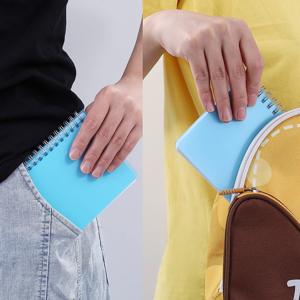 Irmanas Spiral Notebook, 3 Pack Small Notebooks 4.3"x 5.7", Mini Ruled Lined Journal, 480 Pages, Cute College School Supplies Pocket Notebook for Work, Aesthetic Gift Office Supplies for Teen Girls