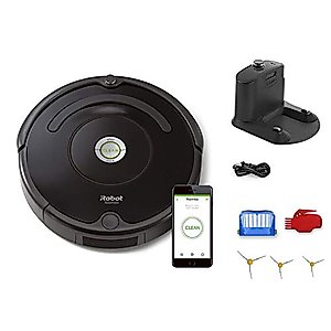 iRobot Roomba 675 Robot Vacuum Bundle - Wi-Fi Connected, Ideal for Pet Hair
