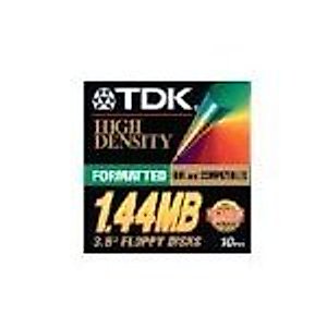 TDK 3.5 - Inch 1.44 MB High Density IBM PC Formatted Floppy Disks; 5 Disks