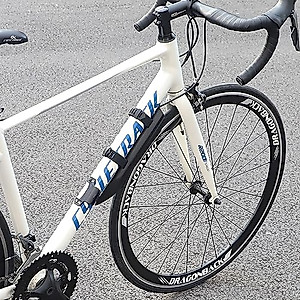 MAKELEN Front Fender for Road Bike and MTB - Mud Guard Mudflap for E-bike - Black