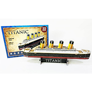 Brick Loot Titanic 3D Puzzles for Adults Christmas Arts Crafts for Men Women RMS Model Kits, Fun and Challenging, Watercraft Great Gifts for Dad Family Puzzle Night Cruise Desk Decor Couples Gifts
