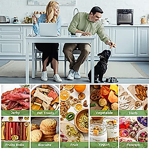 𝐒𝐞𝐩𝐭𝐫𝐞𝐞 Food Dehydrator for Jerky,8 Stainless Steel Dehydrator with 8.8ft² Drying Space, Food Dryer Machine for Meat, Fruit, Beef, Herbs, and Pet Food with Adjustable Timer and 190°F Temperature