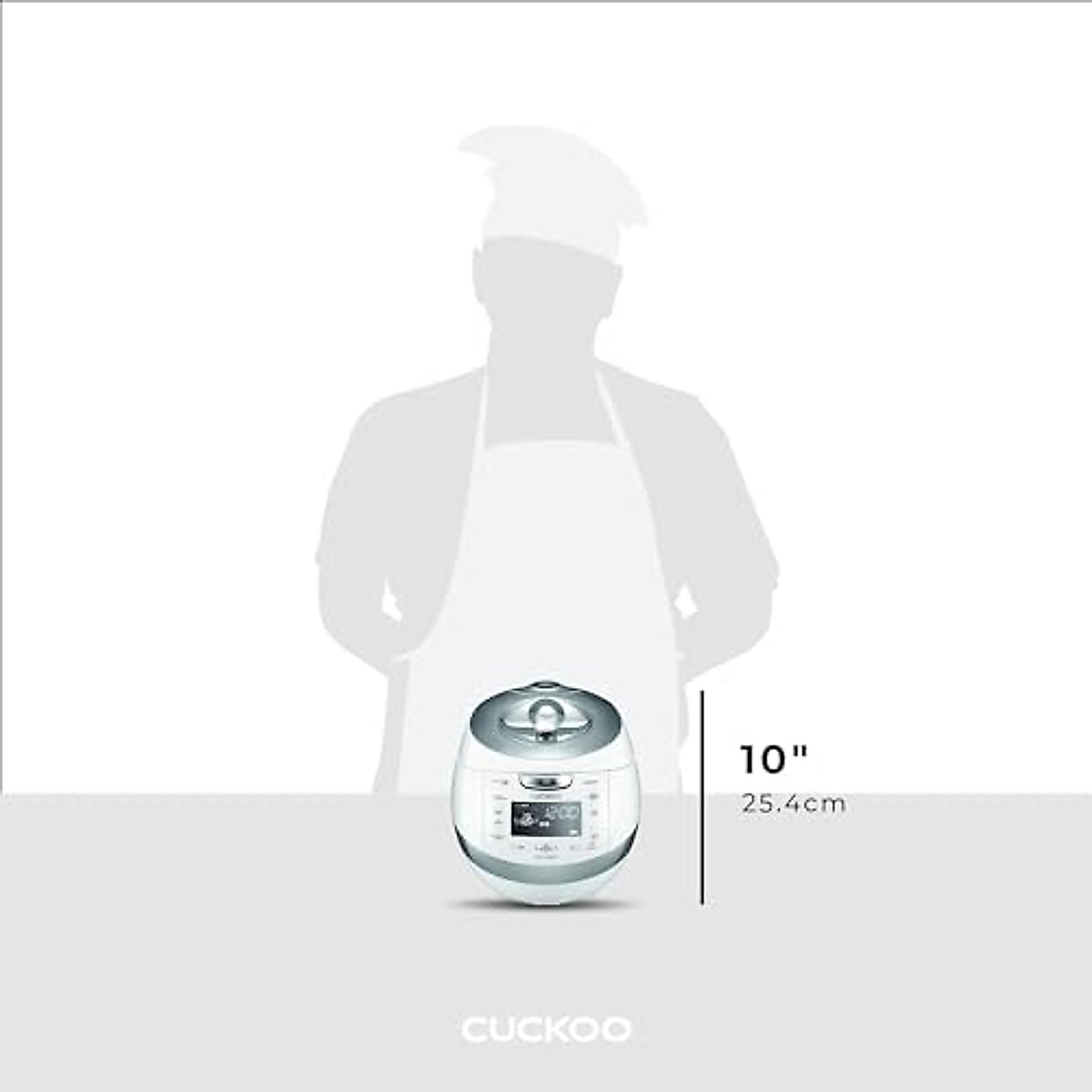 CUCKOO CRP-BHSS0609F | 6-Cup (Uncooked) Induction Heating Pressure Rice Cooker | 16 Menu Options, Stainless Steel Inner Pot, Made in Korea | White