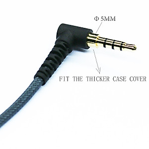 KetDirect 100cm(3.2ft) Right angle 4 pole 3.5mm 1/8 inch male to 4 pole 3.5mm 1/8 inch Female Stereo Audio headphone earphone Extension Cable adapter Cord Tangle-Free Braided wire