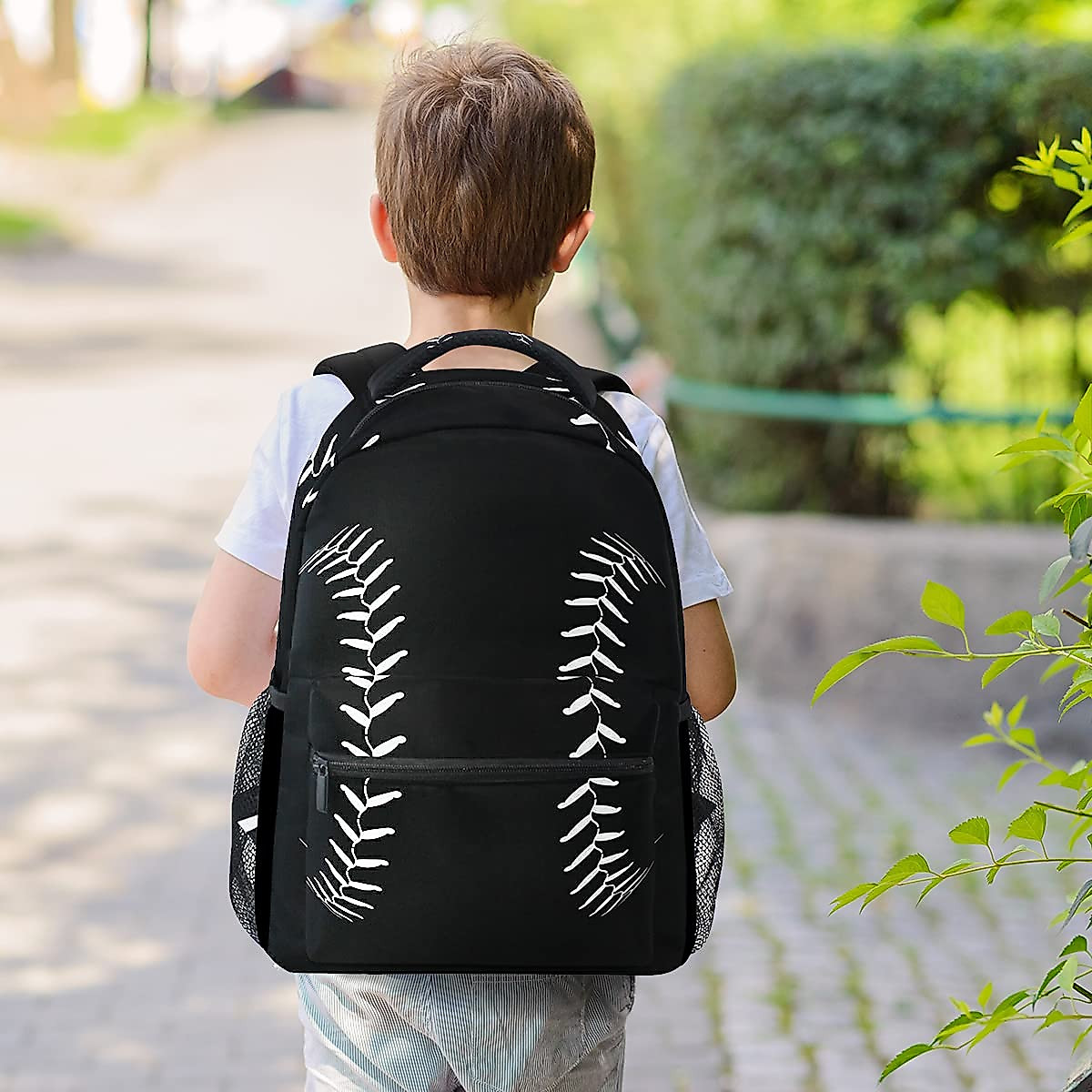 Oarencol Baseball Sport Softball American Backpacks School Book Travel College Shoulder Bag for Women Girls Men Boys