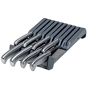 Blum Orga Line Knife Holder 177, 5 mm x 260 mm – KS Dusty Grey/Stainless Steel, Pack of 1, 6484600