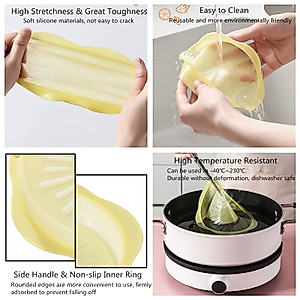 Silicone Stretch Lids Set for Food Storage, Fruit Pattern Food-grade Reusable Silicone Sealing Food Covers for Fresh-keeping Bowl Container Microwave and Dishwasher Safe (6 pcs of Different Sizes)