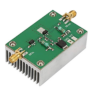 1-512MHz 1.6W Wideband Low Power RF Amplifier Broadband RF Low Power Amplifier with Heat Sink for Shortwave FM Ham Radio
