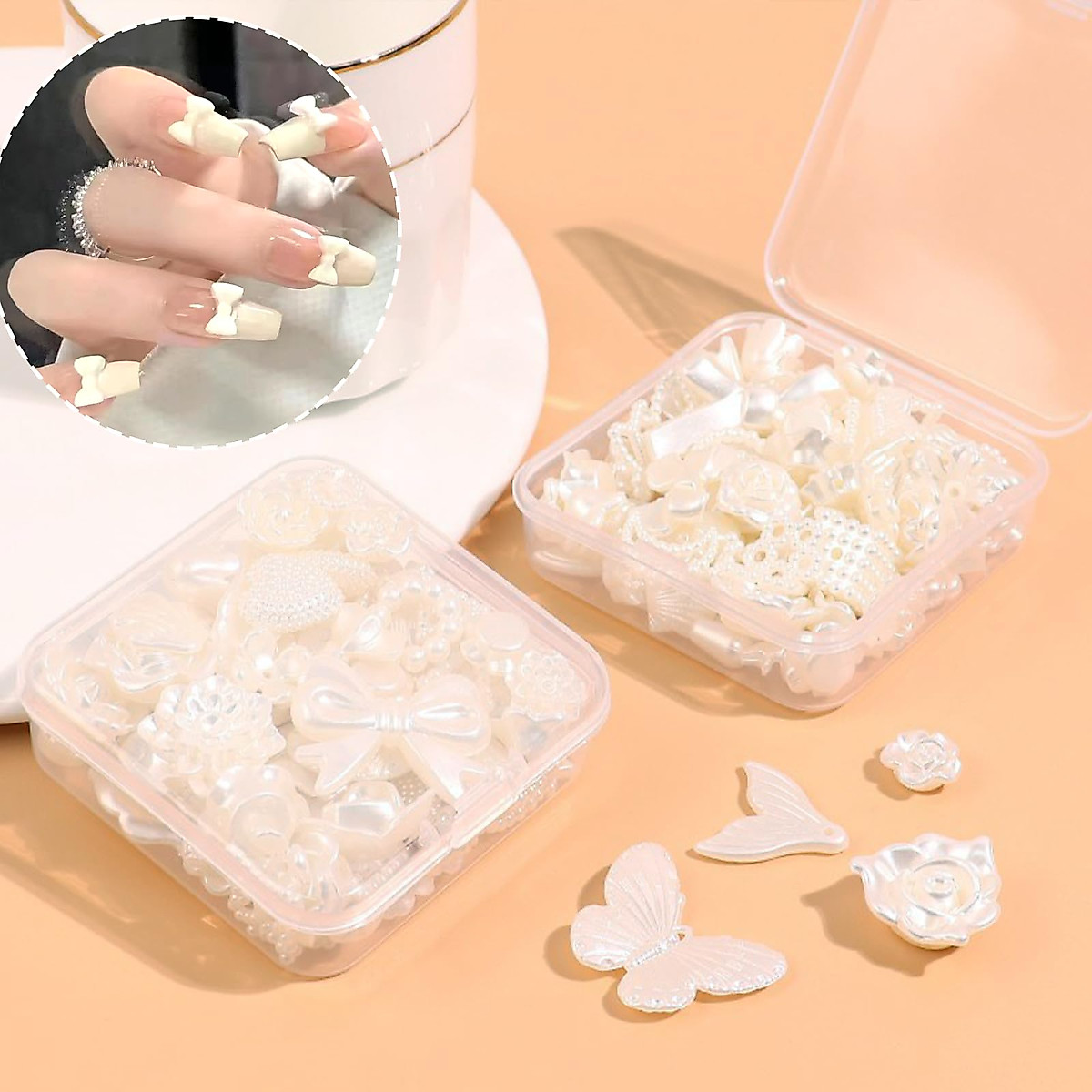 SanerDirect 32 Grids Diamond Painting Drill Storage Containers, Diamond Organizer Case Embroidery Beads Storage Box with Label