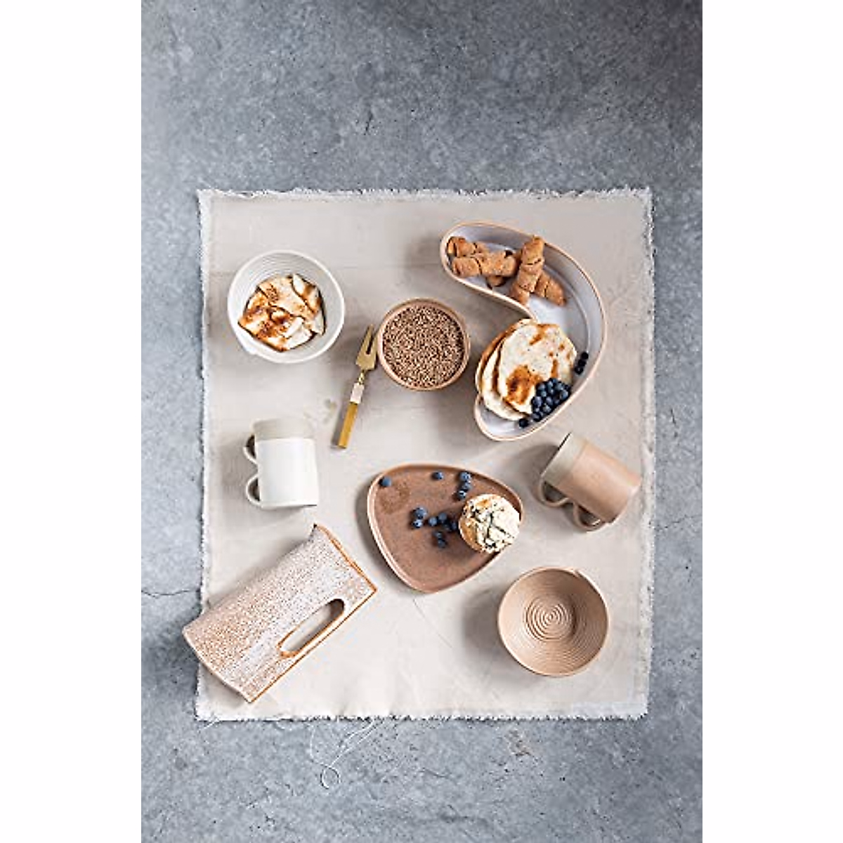 Creative Co-Op Stoneware Pitcher w Reactive Glaze, Sienna Color