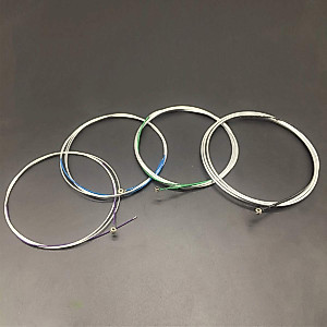 JYsun Cello Strings 1 Full Set A-D-G-C Steel Core Aluminum Magnesium Wound for Size 1/4 1/2 3/4 4/4 with 1 Piece Cleaning Cloth for Musical Instrument