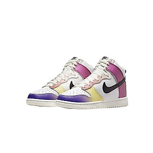 Nike Dunk HIGH White/Black/Pink/Yellow FD0802 100 Women's Size 5.5