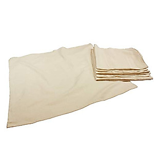 OsoCozy Unbleached Birdseye Flat Cloth Diapers (6 Pack) - 27 x 27 Inches, One-Layer Flat Cloth Baby Nappies Made of Soft, Durable 100% Birdseye Weave Cotton