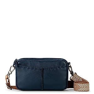 The Sak Womens Cora Leather Crossbody, Indigo, One Size US