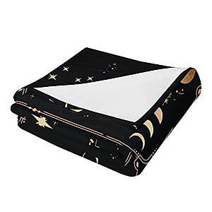 wvihgku Pisces Constellation Blanket Astrology Sign Throw Blanket, Lightweight Microfiber Blanket Birthday Graduation to Mom Gifts for Women Men 50x40 in