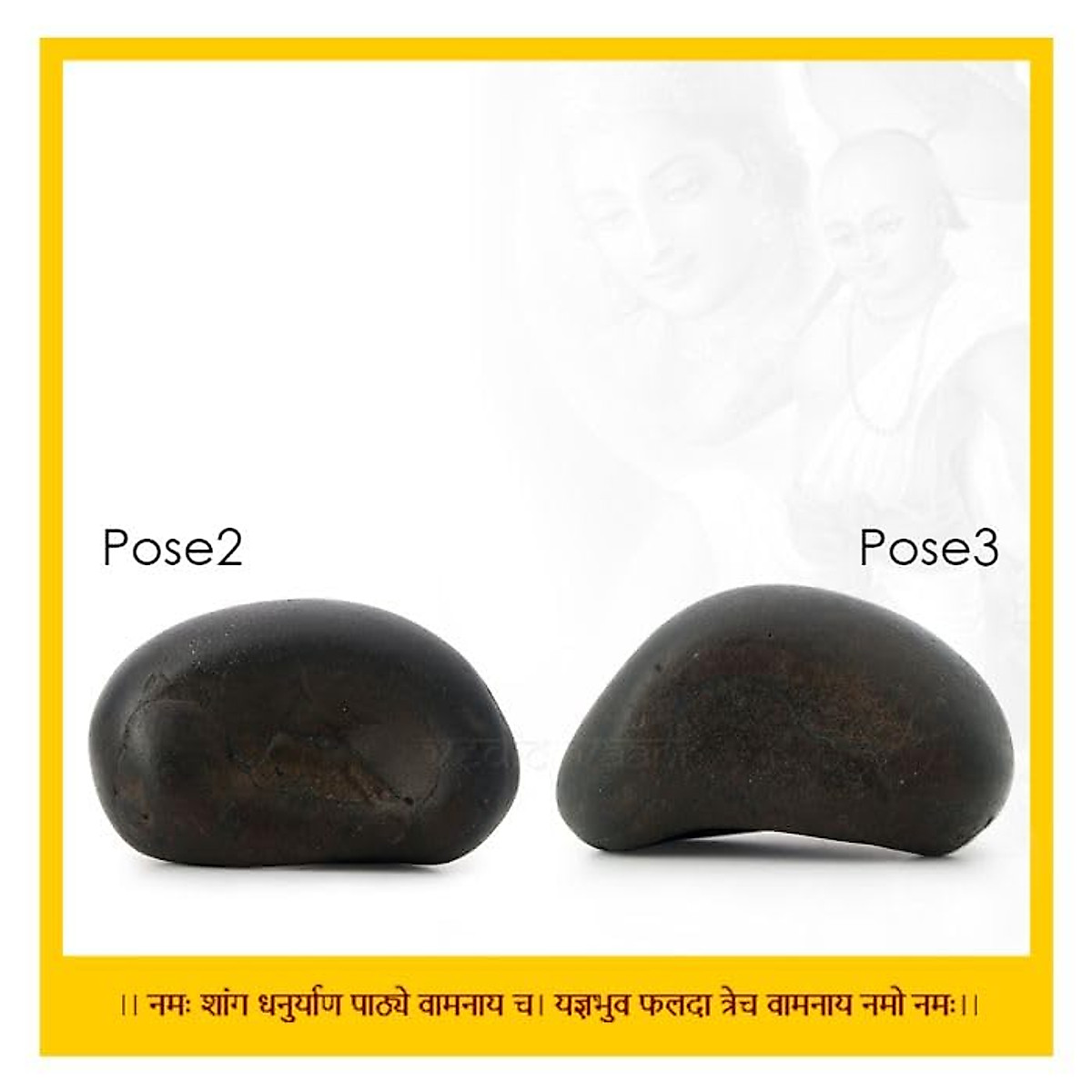Vedic Vaani Vaman Vishnu Rupam Shaligram Shila |Shaligram Paste|Vridavan Tulsi Attar| Tulsi mala (Pack of 4)