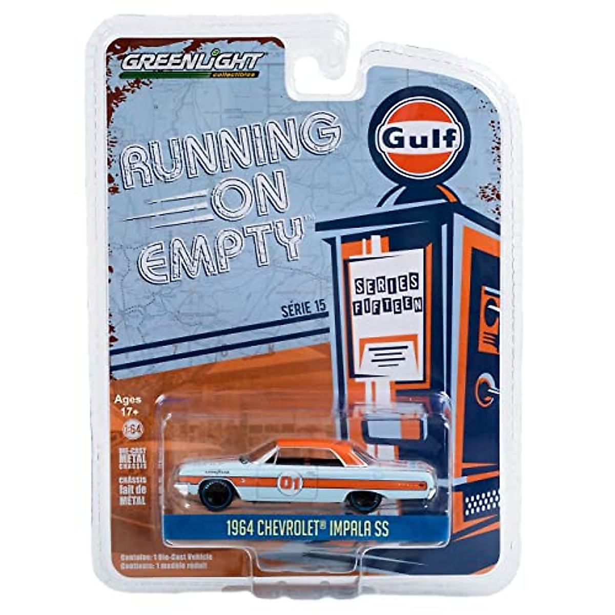 Greenlight 41150 Running on Empty Series 15 Complete Set of Six (6) Diecast Models 1:64 Scale