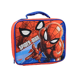 Spiderman Backpack with Lunch Box Set - Bundle with Mini 11" Spidey and His Amazing Friends Backpack, Spiderman Lunch Box, Water Bottle, Temporary Tattoos, More | Spiderman Backpack for Boys 4-6