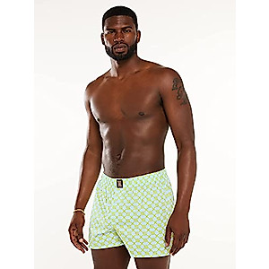 Savage X Fenty, Men's, Savage X Boxers, Seashell Blue Monogram Print, XS