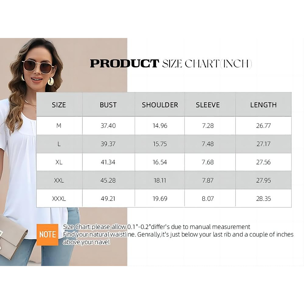 BeadChica Women's Tunic Tops To Wear With Leggings Short Sleeve Shirts Botton Up Casual Ruched Blouses Clothing Contrast-XL