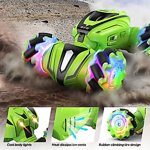 RC Cars for Kids,Toys for 6 7 8 9-14 Year Old Boys,Remote Control Car 360 ° Flips Stunt Car Double Sided Rotating Gesture Sensing Rc Cars with Light and Muisc Rechargeable Toy Car Gifts for Boys Girls