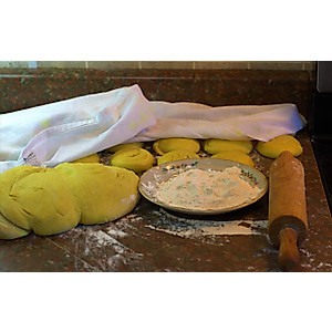 LIAET Flour Sack Kitchen Towels, Dish Towels,6 Pack 100% Cotton Towels 28' X 28'. Highly Absorbent, Hand Towels. Tea Towels, Kitchen Towels,with Hanging Loop.(6)