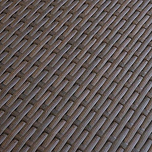 RST Outdoor IP-PEBST3205-E Deco 2 Piece Aluminum Patio Air Lift, Woven Seat Top, Height Adjustable, for Bar, Kitchen Island, Poolside Barstools, Espresso