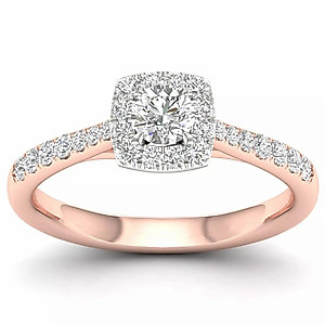 Aihpos Halo Engagement Rings for Women 1-1/3 Carat(ctw) Moissanite Rings 925 Sterling Silver 10K 14K 18K Gold Wedding Anniversary Rings for Her with Text Engraving (925 Sterling Silver)