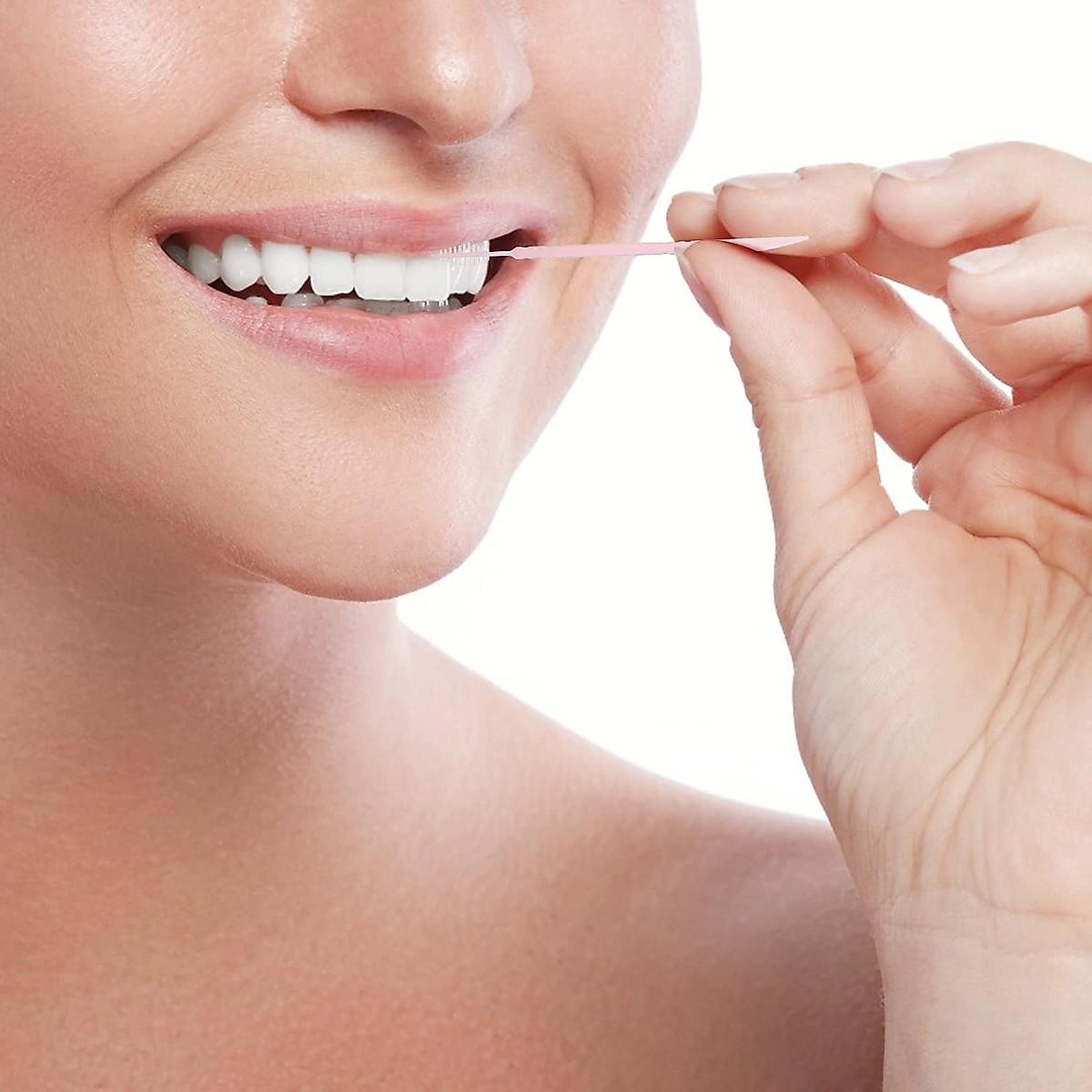 Healifty 200pcs Plastic Toothpicks Double-Ended Toothpicks Brush Teeth Sticks Teeth Cleaning Tool Portable Oral Care Tooth Picks