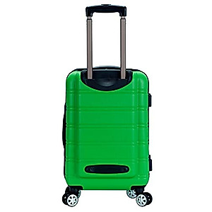 Rockland Melbourne Hardside Expandable Spinner Wheel Luggage, Green, Carry-On 20-Inch