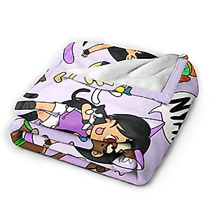 Super Soft Blanket Lightweight Cozy 3D Printed Flannel Throw Blankets for Kids Adults Gifts Sofa Bed 50"x40"