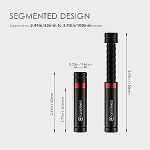 anidees Graphics Card Brace GPU Support Bracket, Full Aluminum Holder Provides Strong Support and Stand for Universal VGA Card, Support from 2.44 to 3.94 inch / 62 to 100mm Length, AI-GP-L