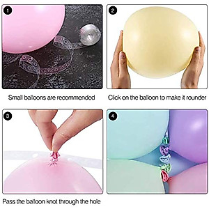 Balloon Garland Arch Kit-Blue, Red, White with Strip Tape, Blue Knotting Device, White Ribbon for Boy Party, Wedding,Birthday Party Decoration Gift